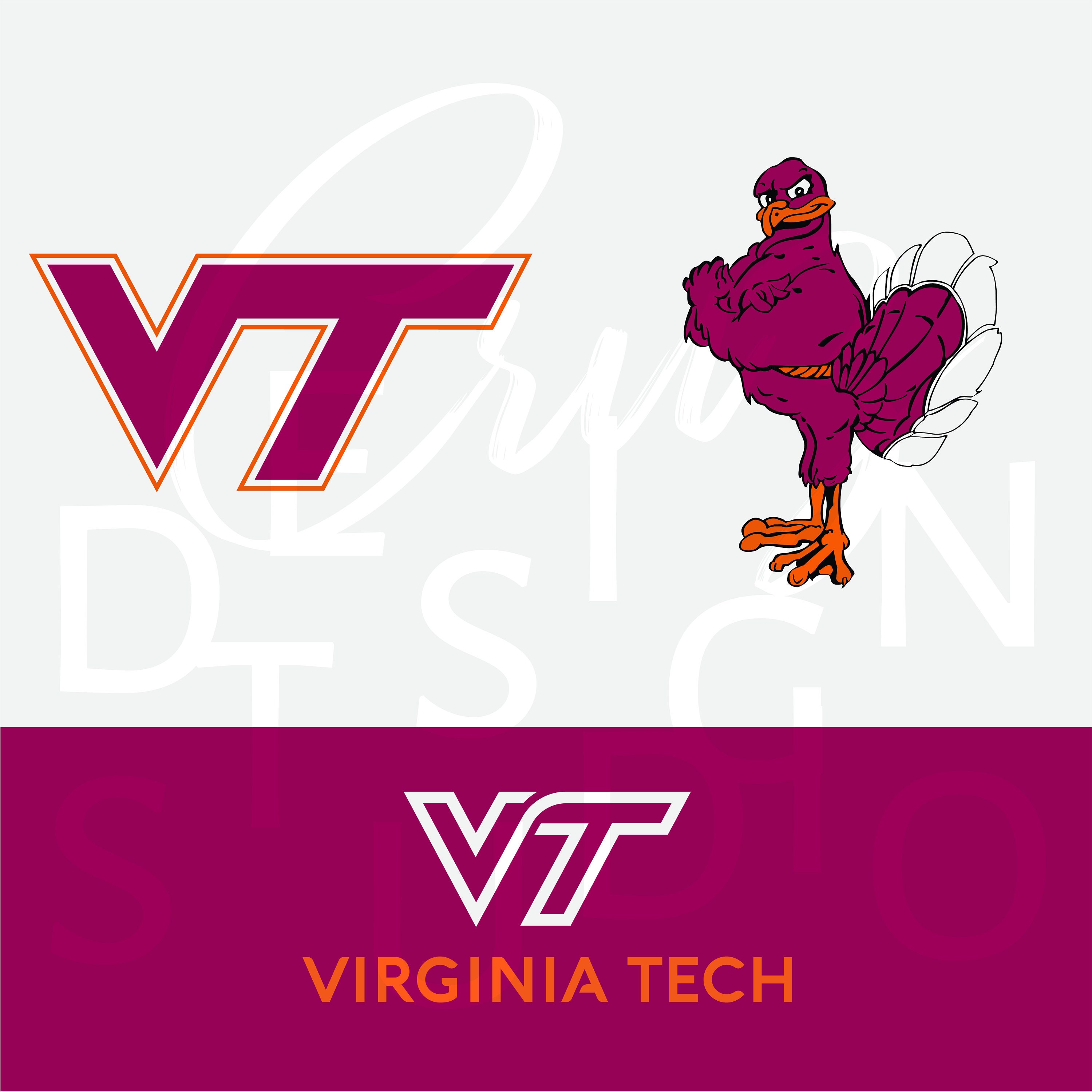 Virginia Tech svg VT png eps dxf silhouette cricut | Etsy