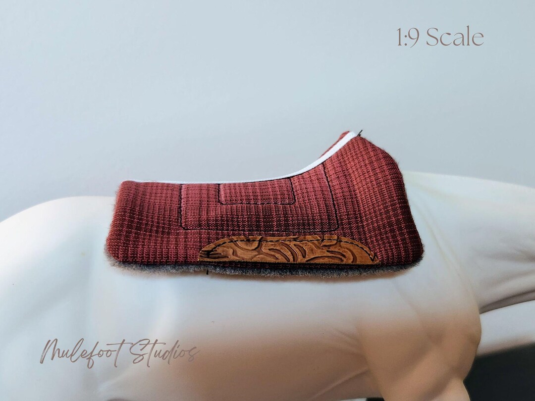 Western Saddle Pad for Breyer Model Horses - Dusty Rose Plaid - Etsy