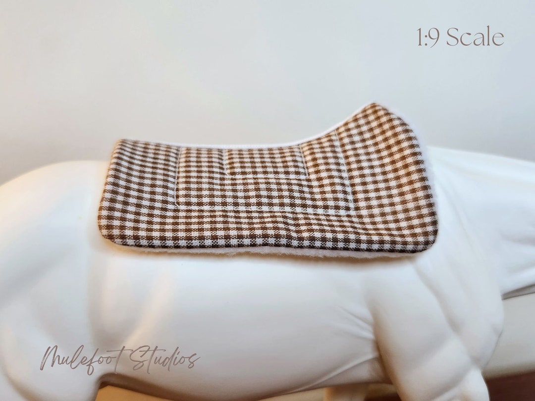 Western Saddle Pad for Breyer Model Horses - Brown Plaid - Etsy