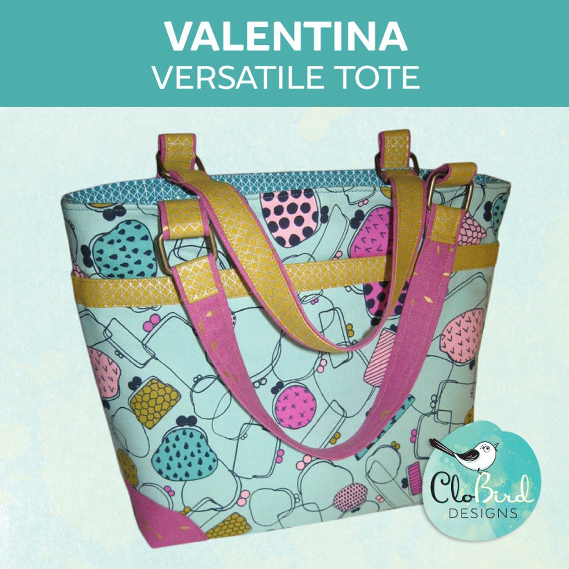 Valentina Versatile Tote PDF Pattern | Etsy