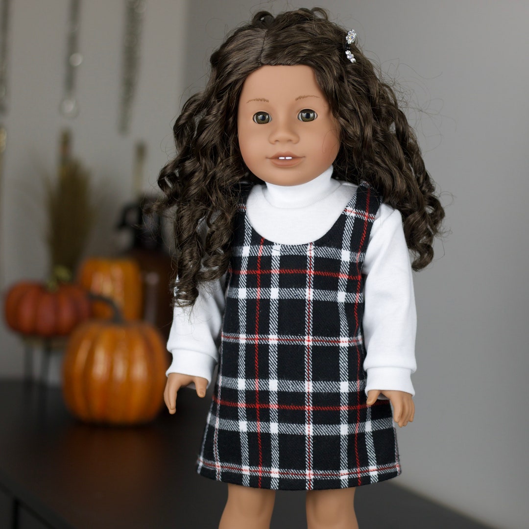 18 Inch Doll Plaid Flannel Jumper Dress | Fall Dress - Etsy