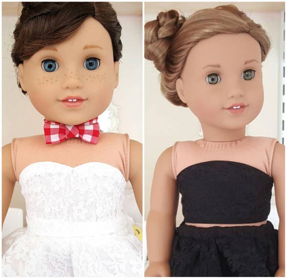 18 Inch Doll White or Black Lace Bustier Tops. - Etsy