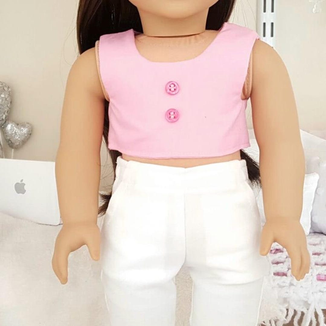 18 Inch Doll Crop Top/pink Crop Top With Buttons. - Etsy