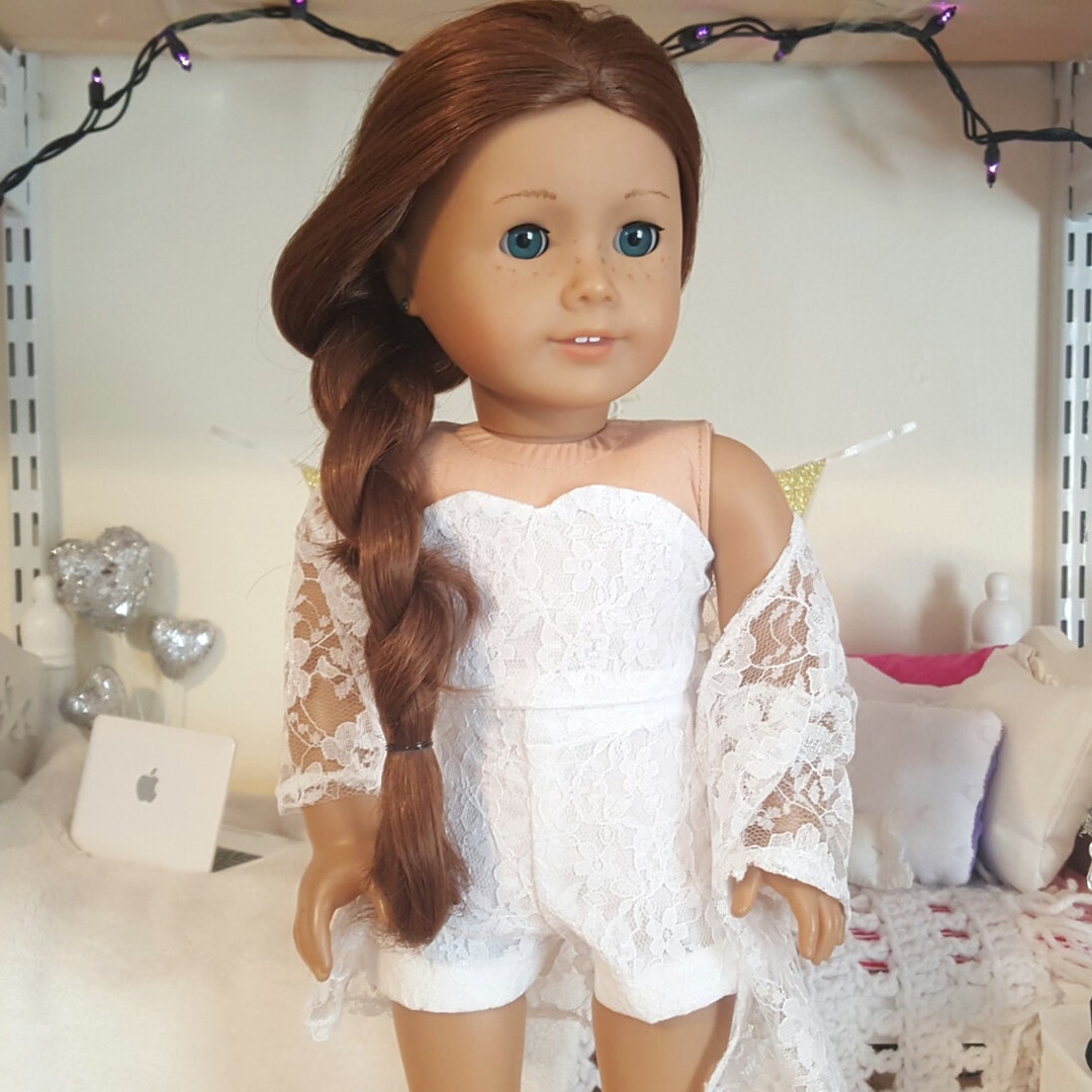 18 Inch Doll Outfit 3 Piece White Lace Bustier Shorts and - Etsy