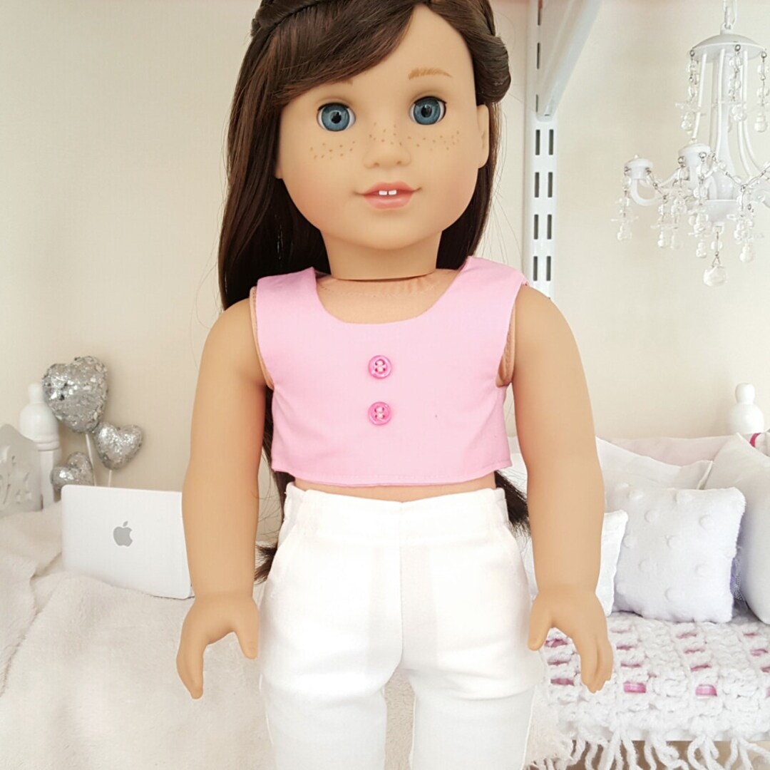 18 Inch Doll Crop Top/pink Crop Top With Buttons. - Etsy