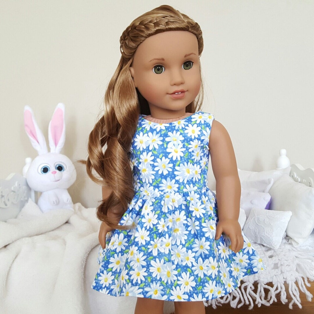 18 Inch Doll Daisy Print Dress Blue Floral Dress - Etsy