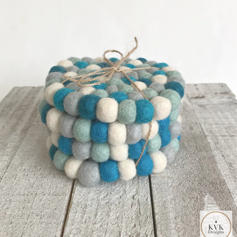 Blue Coasters - Etsy