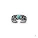 Sterling Silver Turquoise Toe Ring Adjustable Boho Midi Ring - Etsy