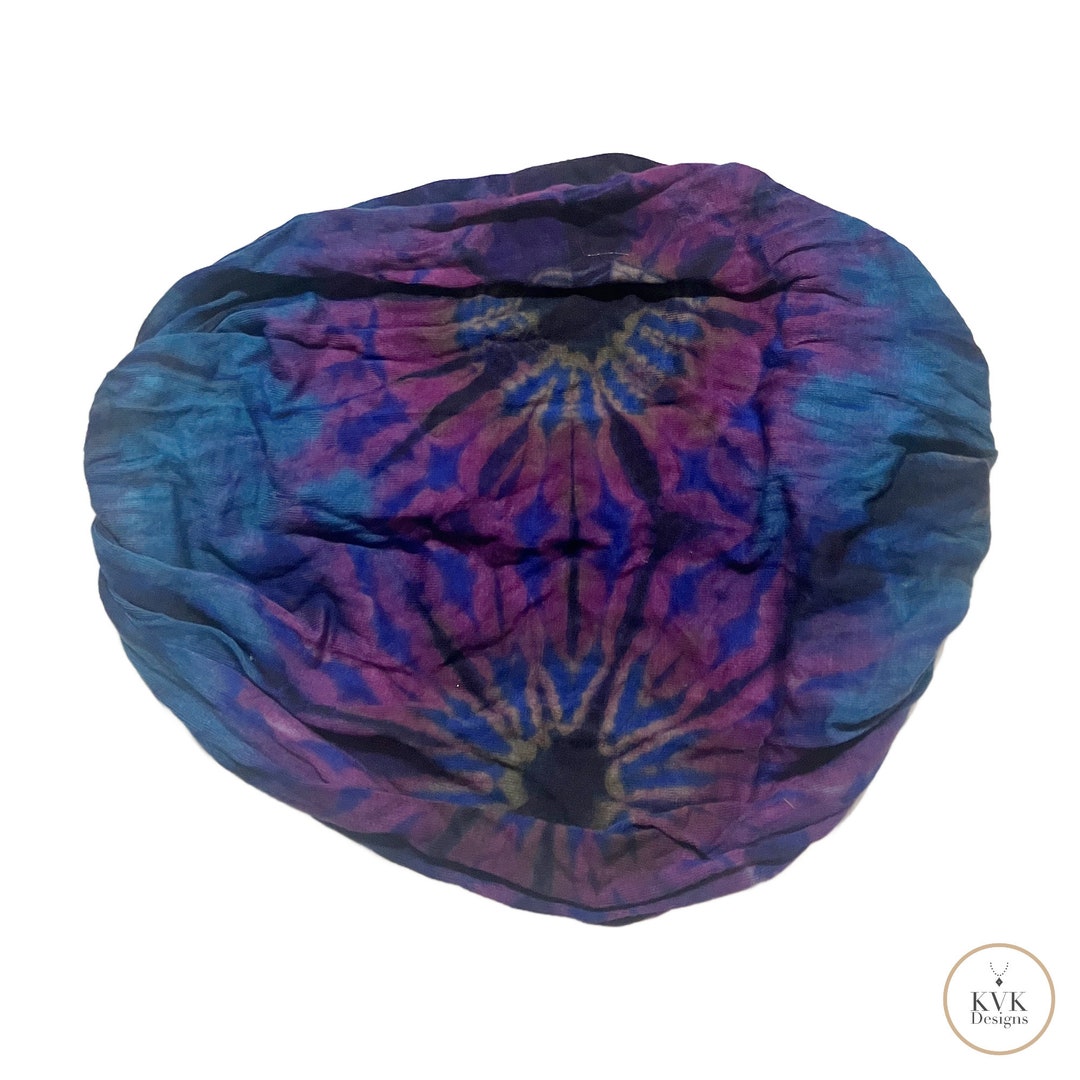 Dark Blue Tie Dye Head Wrap Stylish Boho Headband, Hair Accessories for ...