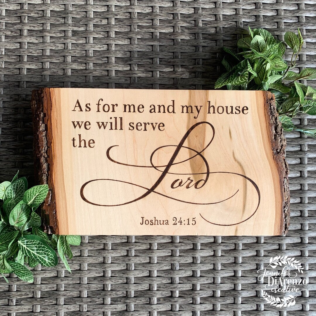 As for Me and My House Wood Wall Hanging / Bible Verse Wood Sign ...