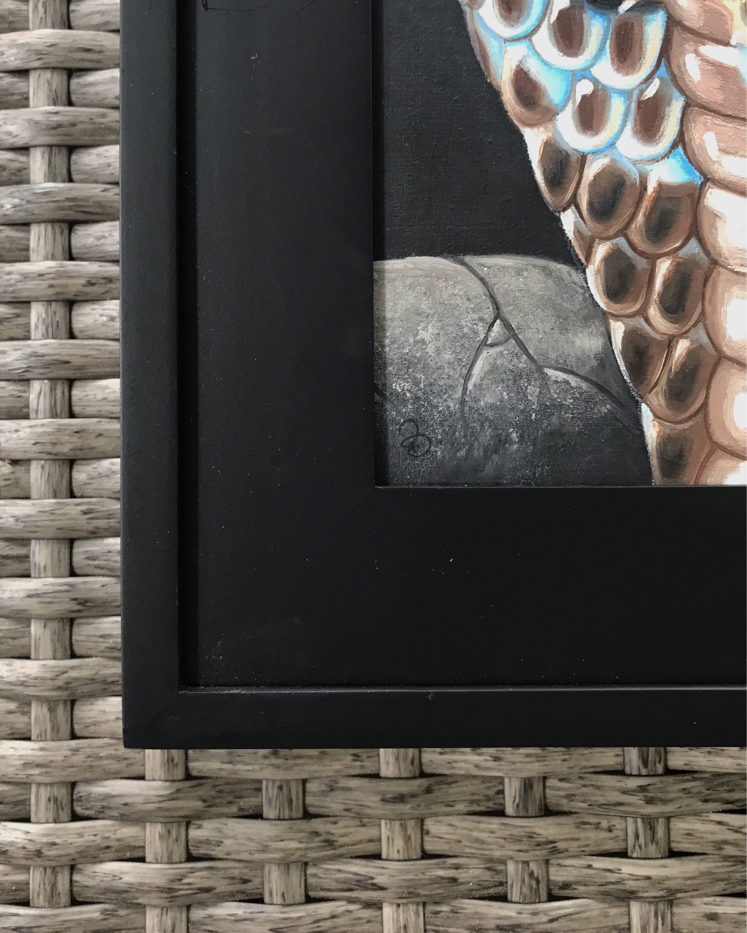 Cobra Original Oil Painting / Framed Painting / Snake Art / Cobra ...