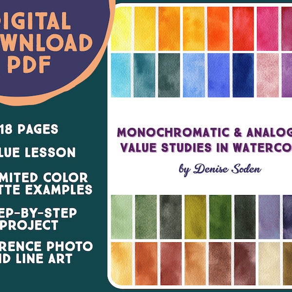 Watercolor Lesson - Etsy