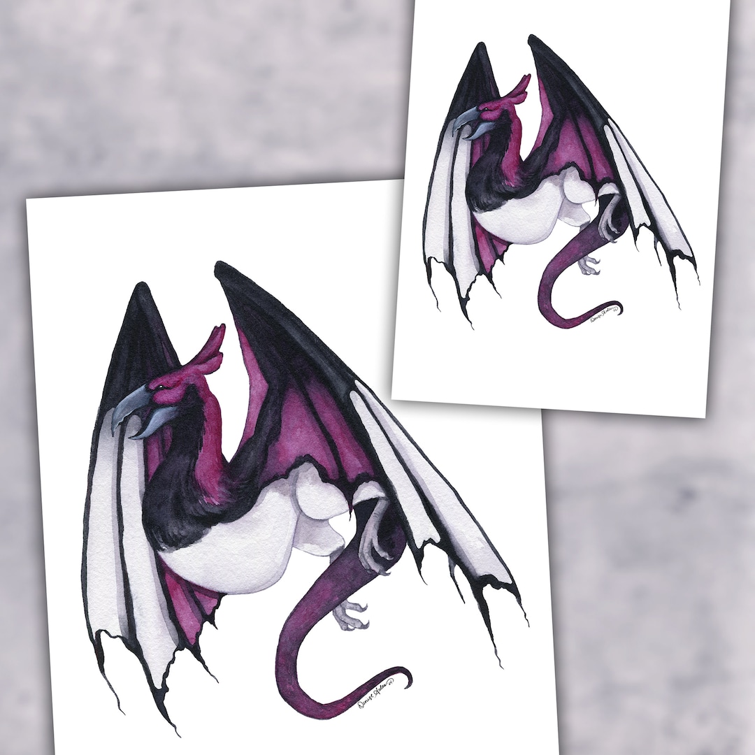 Ace Magpie Dragon, Ace Dragon, Asexual Dragon, Magpie, Ace Flag, Ace ...