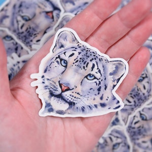 Snow Leopard Sticker | Snow Leopard, Leopard, Jaguar, Leopard Sticker ...