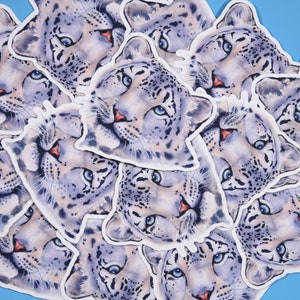 Snow Leopard Sticker | Snow Leopard, Leopard, Jaguar, Leopard Sticker ...