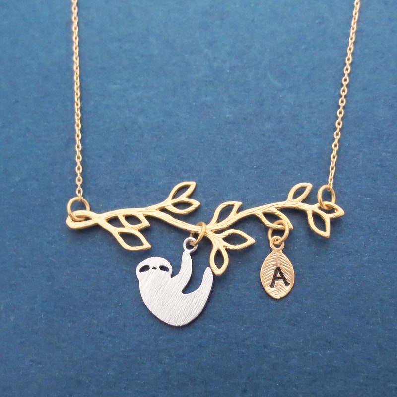 Sloth Necklace - Etsy