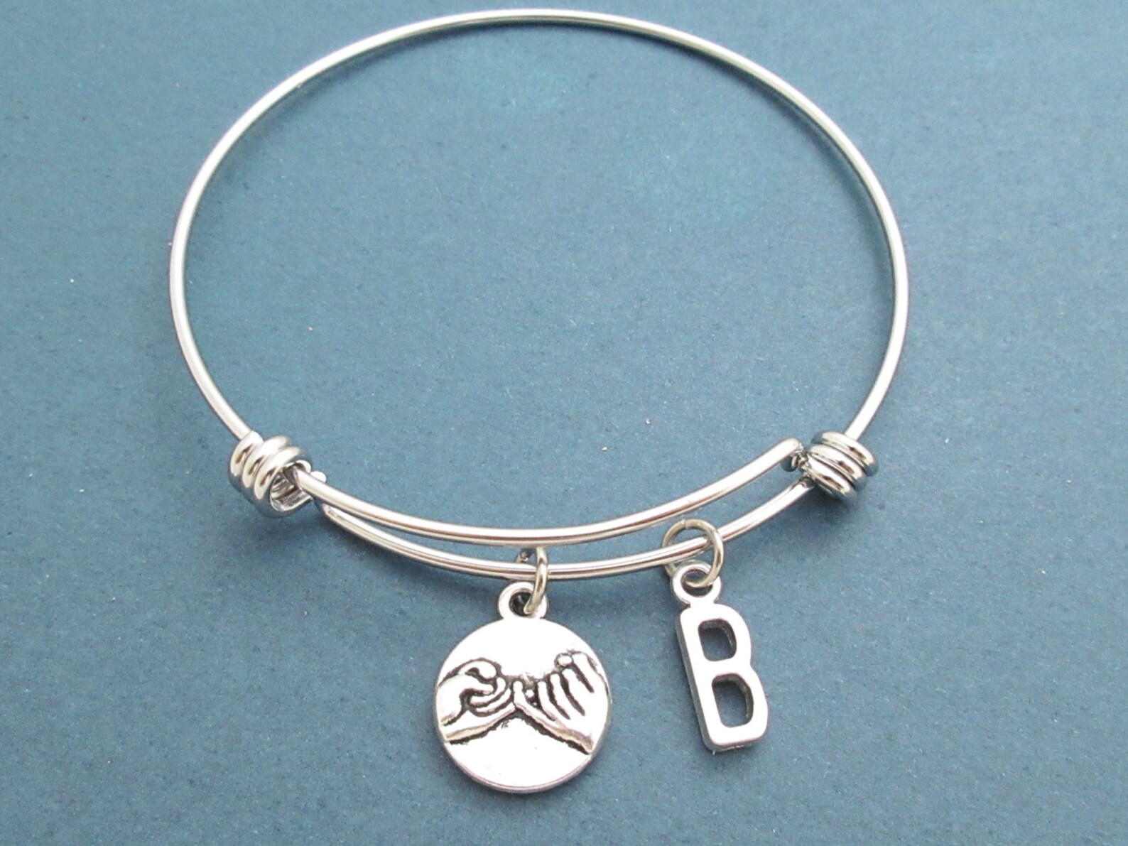 Pinky Promise Personalized Letter Initial Alphabet | Etsy