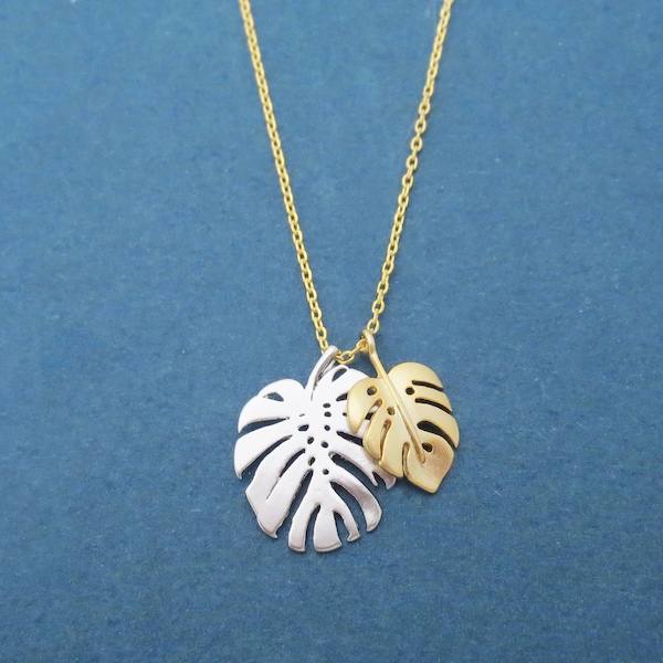 Monstera Necklace - Etsy