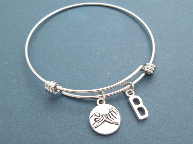 Pinky Promise Personalized Letter Initial Alphabet | Etsy