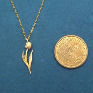 Tulip Necklace, Flower Necklace, Tulip Pendant, Tulip Jewelry, Gift for ...