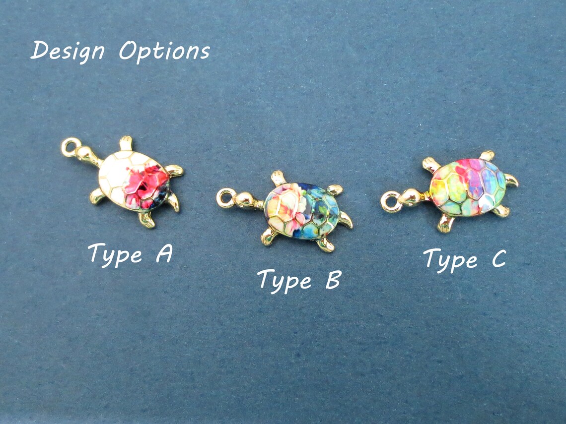 Rainbow Turtle Necklace Gold Animal Necklace Pendant Necklace Gift Idea ...