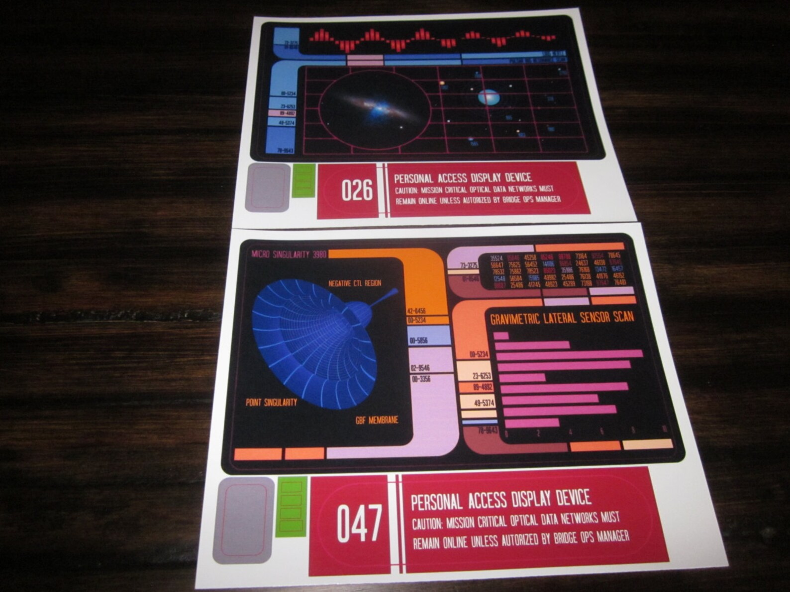 Star Trek Voyager DS9 Large PADD Prop Kit!!! International Shipping ...