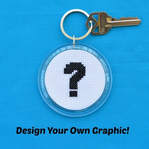 Key Chain Your Design Cross Stitch Gift Personalized Novelty ...