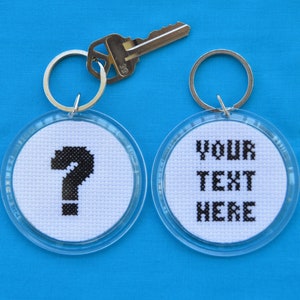 Key Chain Your Design Cross Stitch Gift Personalized Novelty ...