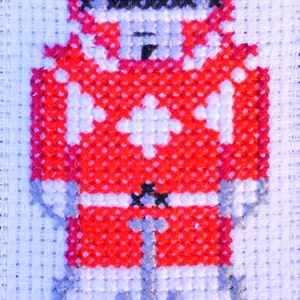 Red Power Ranger Cross Stitch Christmas Ornament Handmade Custom ...