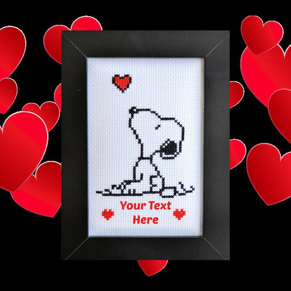 Snoopy Cross Stitch - Etsy
