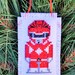 Red Power Ranger Cross Stitch Christmas Ornament Handmade Custom ...
