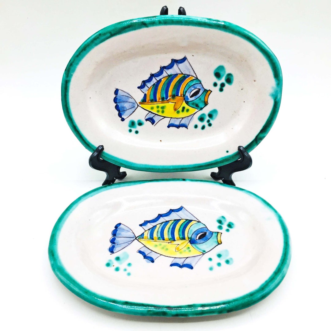 1950s 60s Italian Studio Pottery. Pair of Mid 20th Century Vintage ...