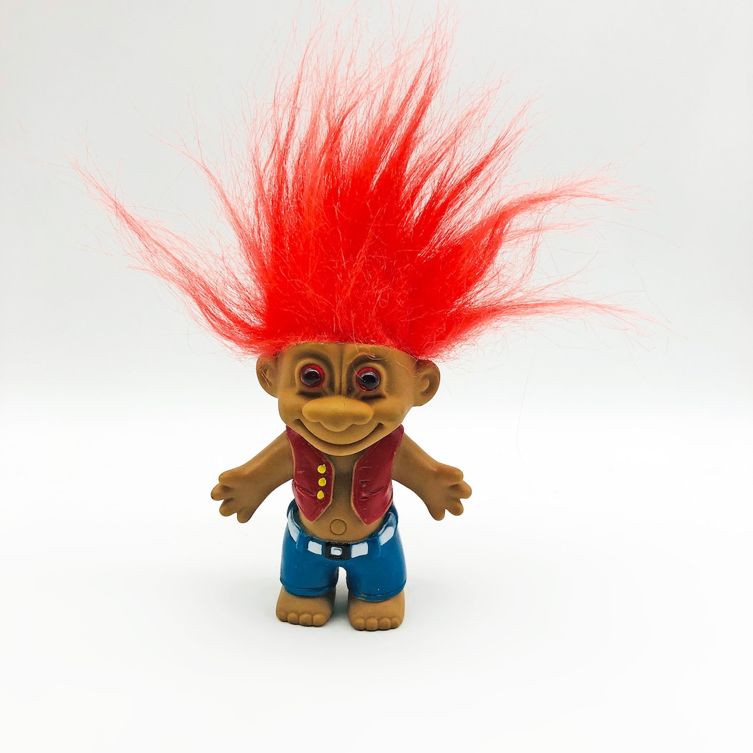 Vintage Russ Troll Gonk Boy Doll. Fixed Jeans & Waistcoat /vest Outfit ...