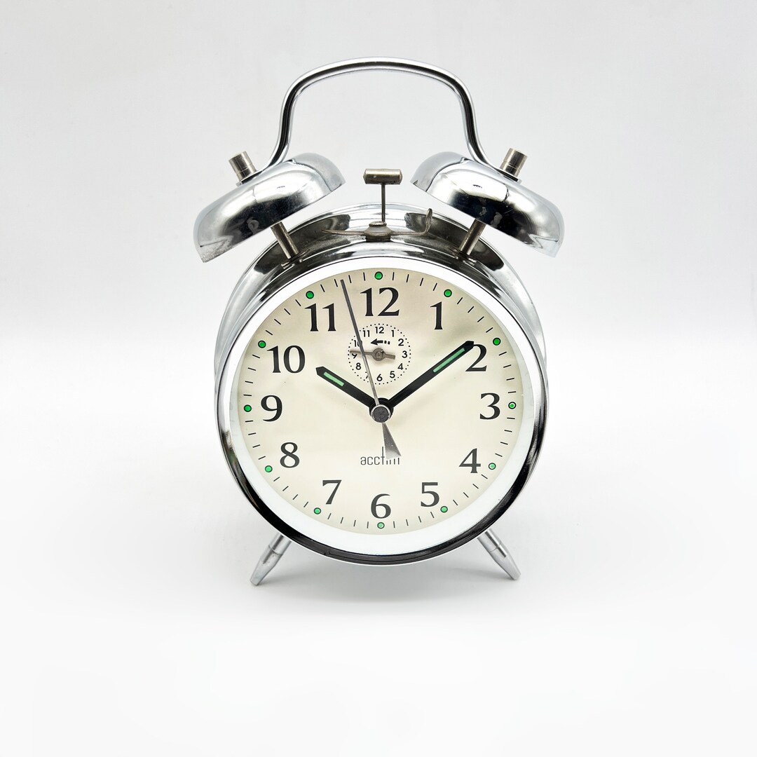 Retro Acctim Alarm Clock. Traditional Mechanical Wind up Movement ...