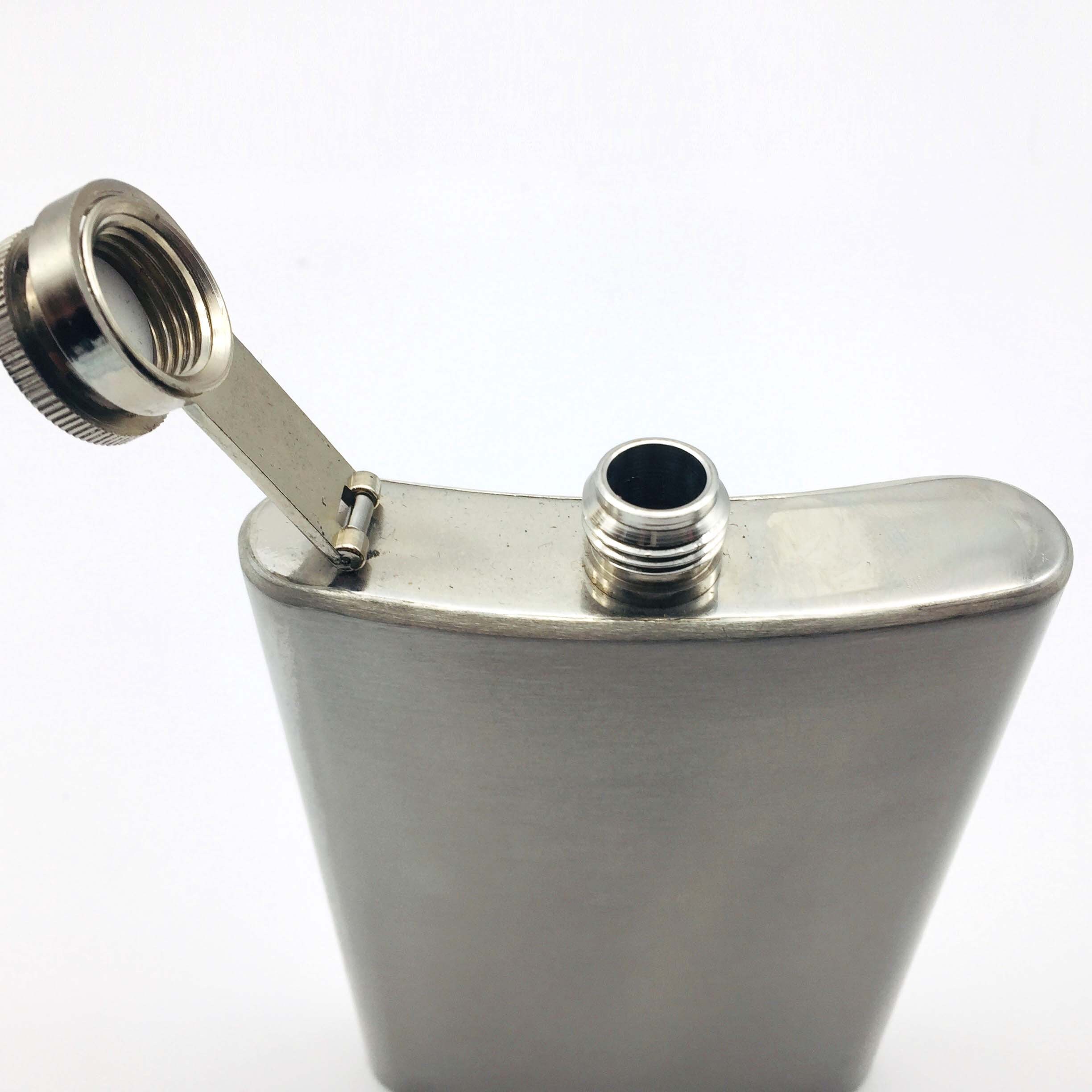 Vintage Hip Flask. Edelstahl. 8 fl.oz Getränke Spirituosen | Etsy