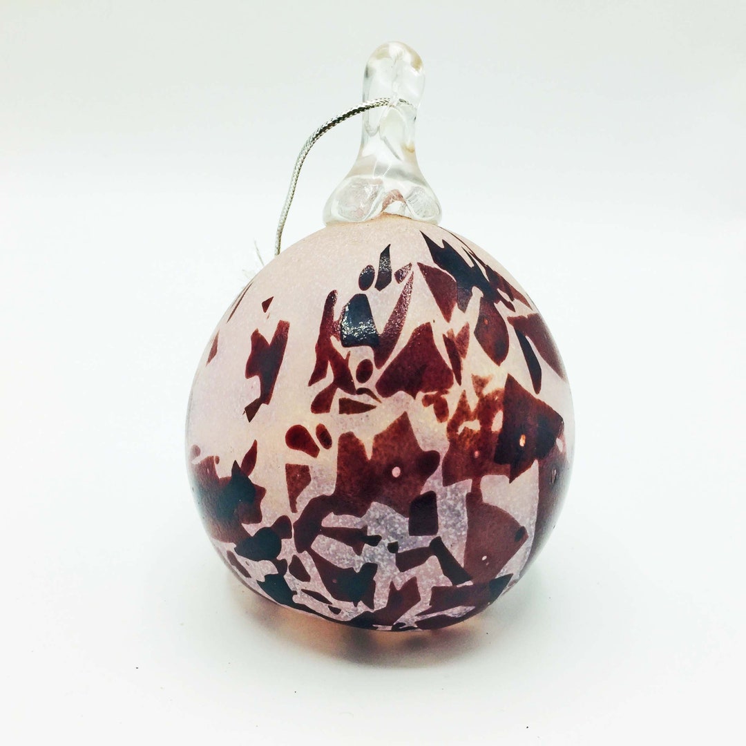 Unique Glass Tree Decoration. Large 3.5 Handmade Hanging - Etsy