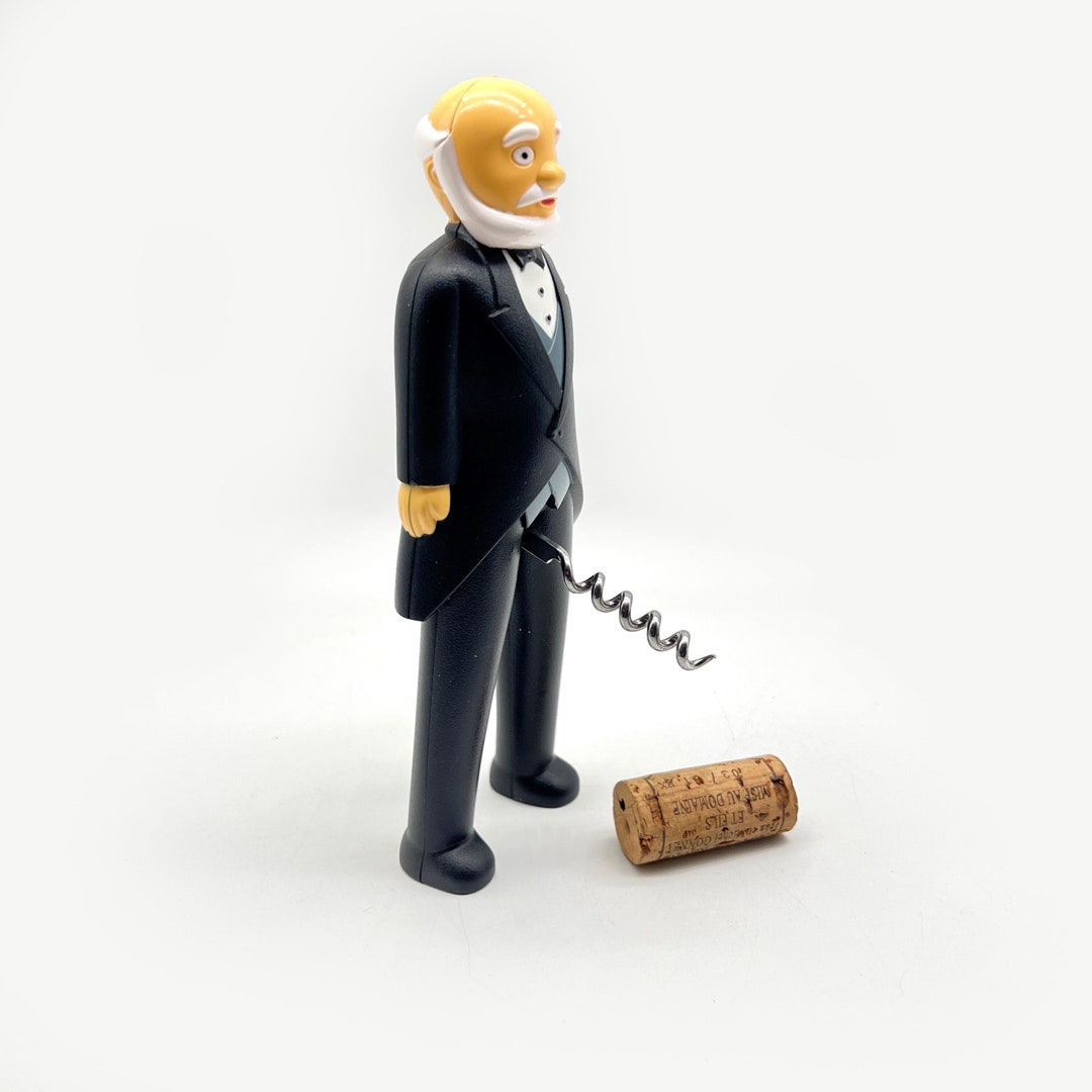 Saucy Butler Corkscrew. Acrylic Figural Waiter / Man Servant Bottle ...