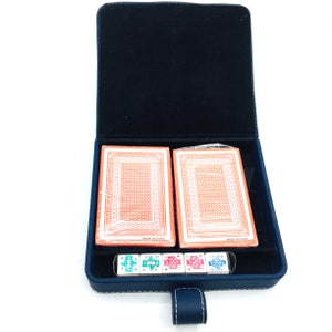 Poker Set. 5 Acrylic Die / Dice & 2 Playing Card Decks. All Still ...