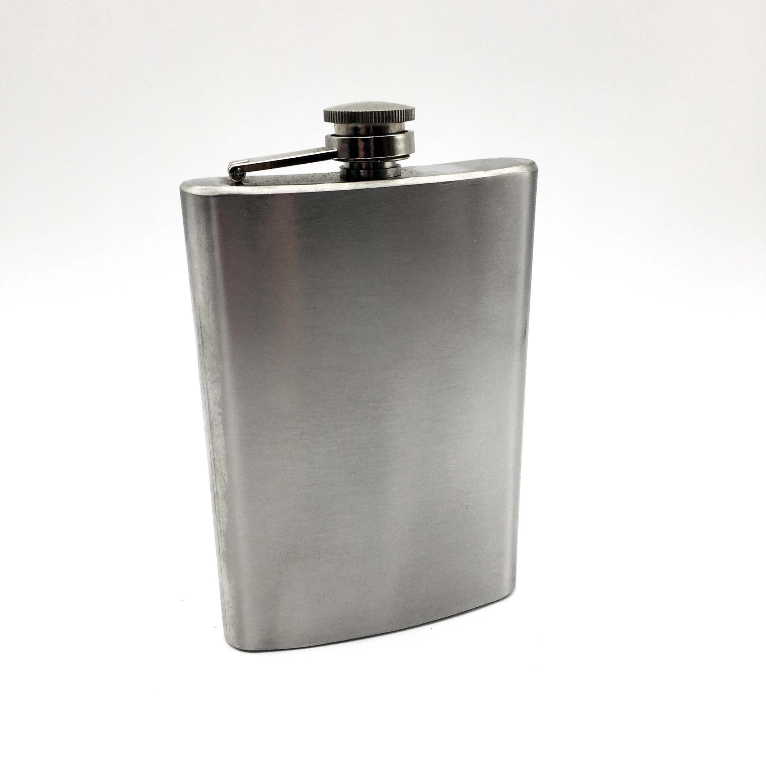 Vintage Hip Flask. Edelstahl. 8 fl.oz Getränke Spirituosen | Etsy