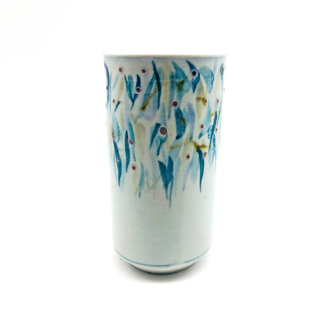 David Walters Studio Pottery. Vintage Porcelain Cylindrical Reduction ...