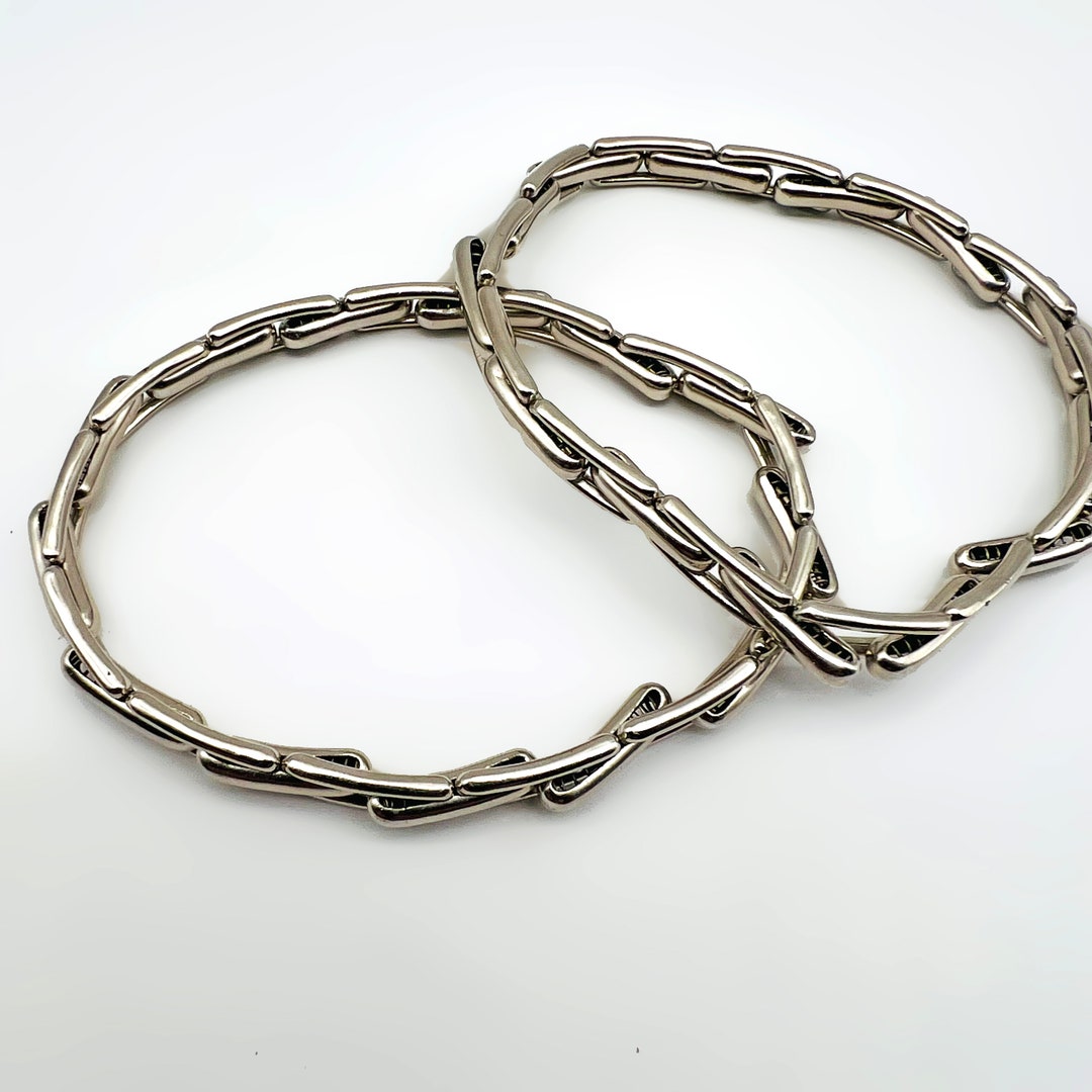 Lambournes Shirt Sleeve Holders. Vintage 1950s 1960s Expanding Silver ...