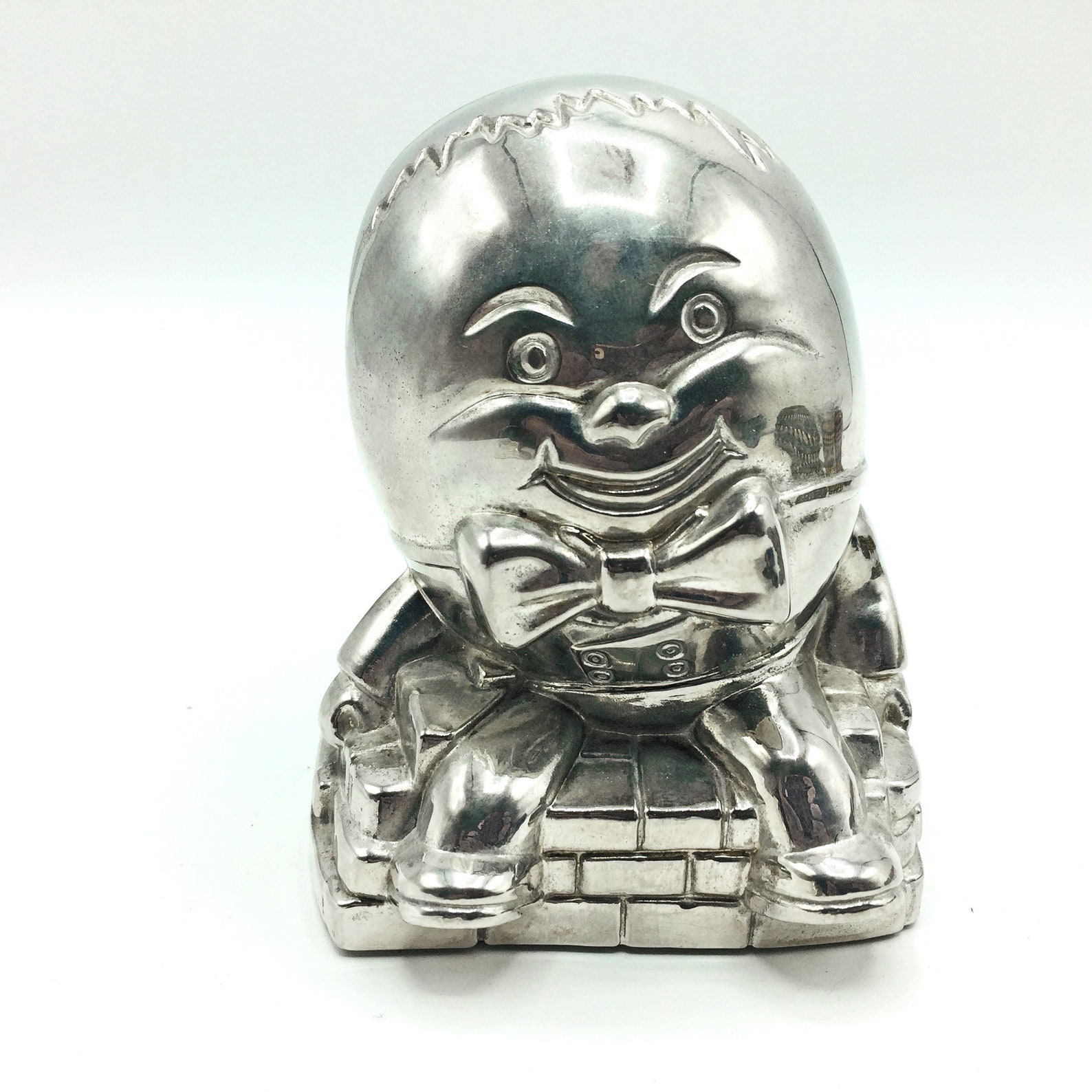 Vintage Silver Plated Humpty Dumpty Money Box / Piggy Bank & - Etsy UK