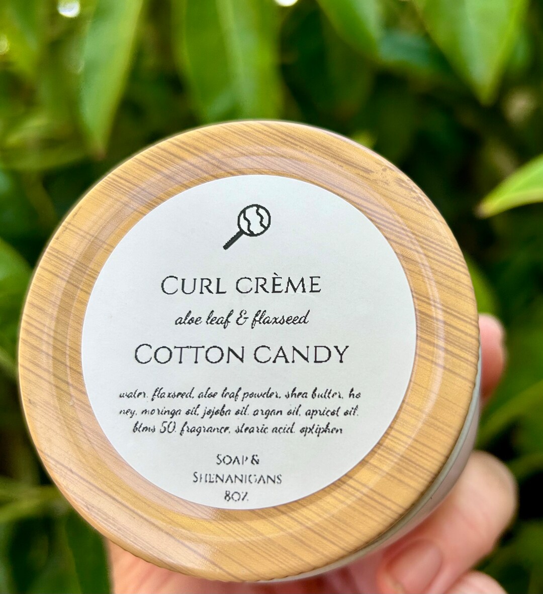 Cotton Candy Curl Crème W Flaxseed & Aloe Leaf 8oz Glass Jar - Etsy