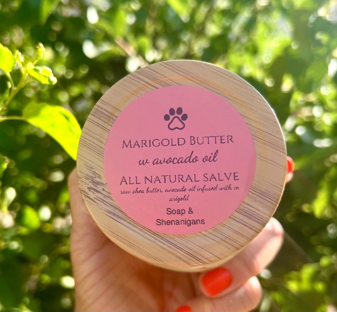 Marigold Butter Salve for Sensitive Skin 8oz Glass Jar Unscented - Etsy