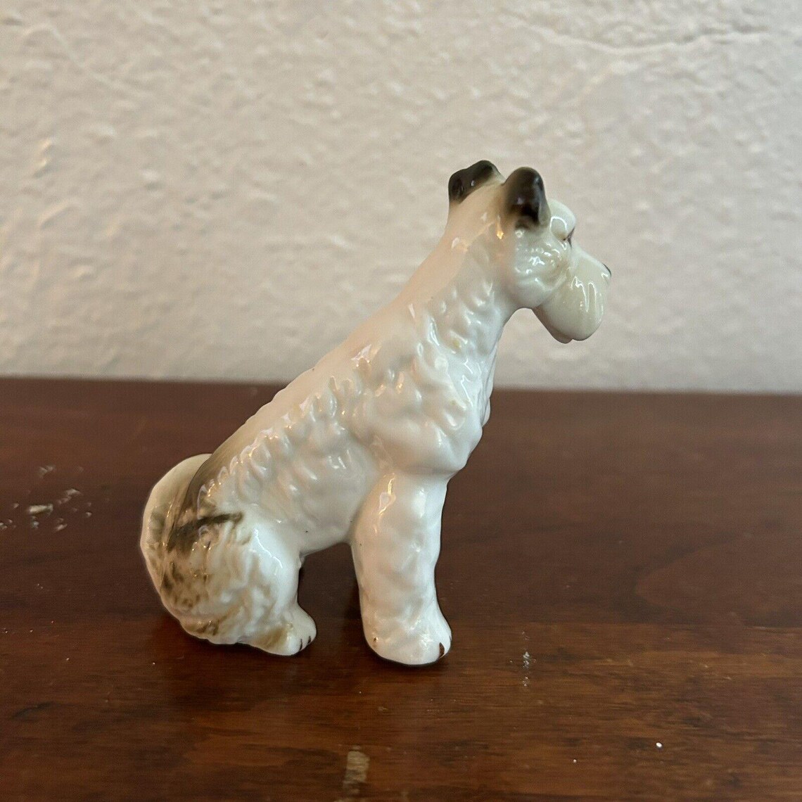 Vintage Porcelain Bone China Dog Figurine Airedale Wired Fox Terrier - Etsy