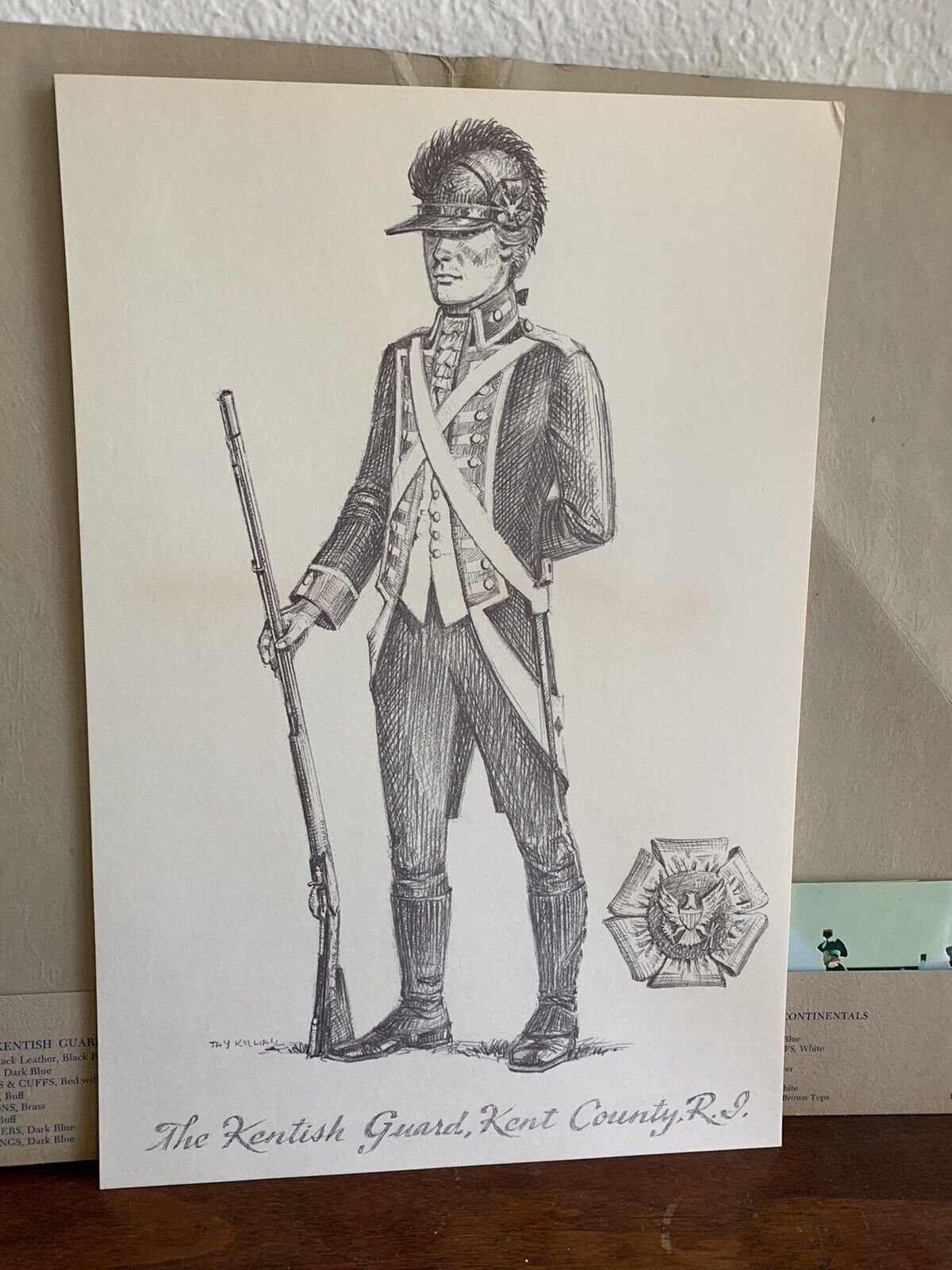 Set of Six Early Rhode Island Uniforms PRINTS by Compass Rose - Etsy