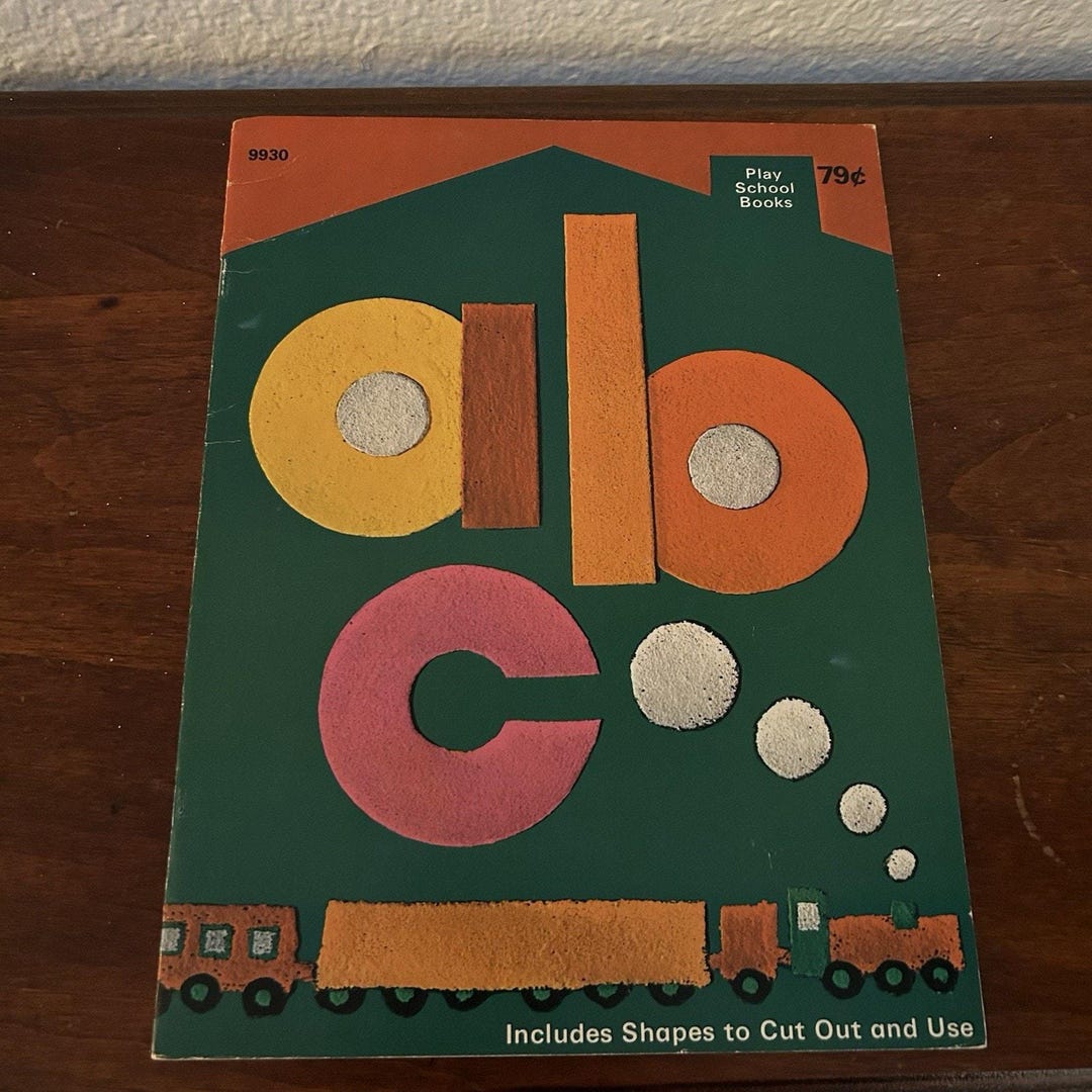 Vintage Play School Books ABC 1974 Shapes Never Used Learning Book - Etsy