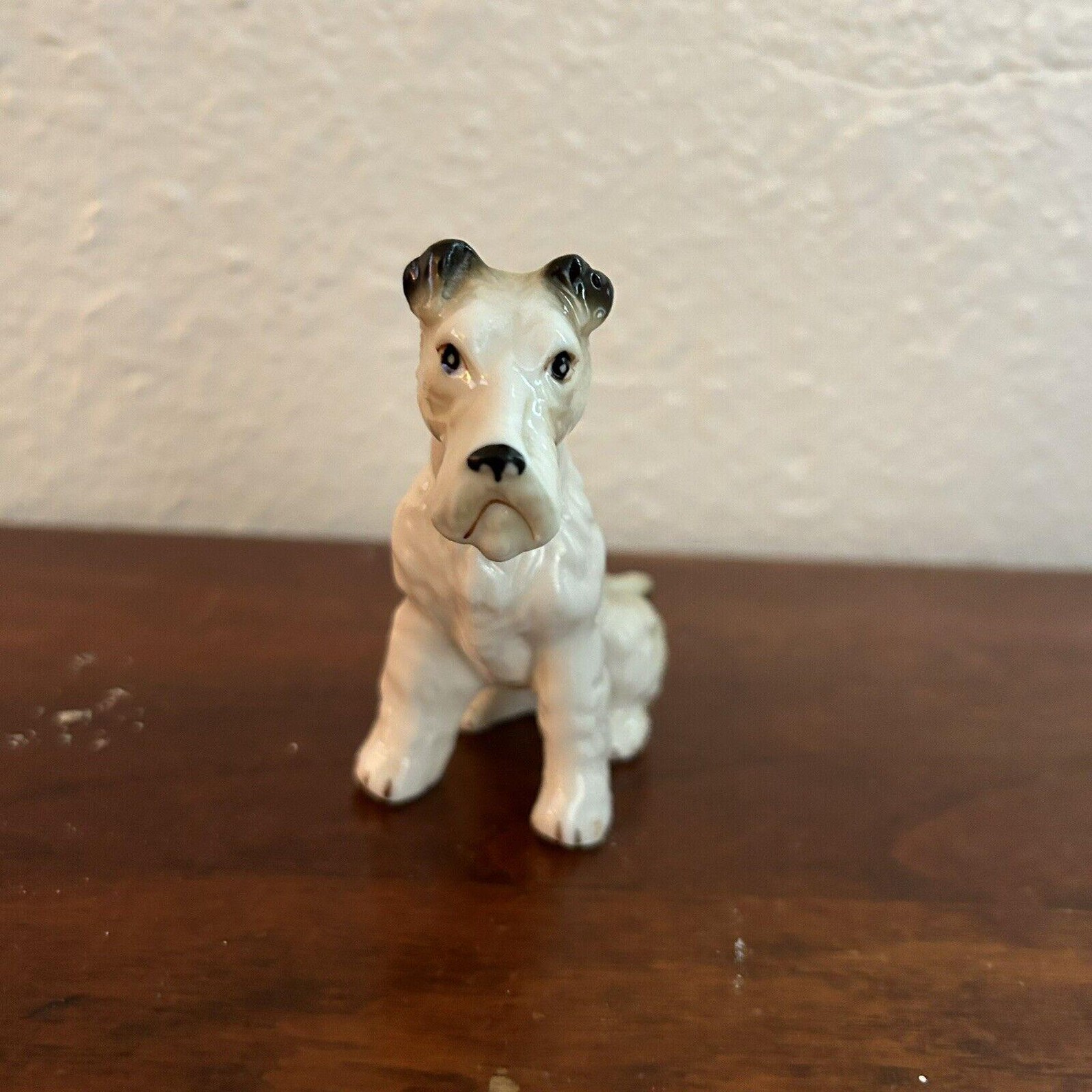 Vintage Porcelain Bone China Dog Figurine Airedale Wired Fox Terrier - Etsy