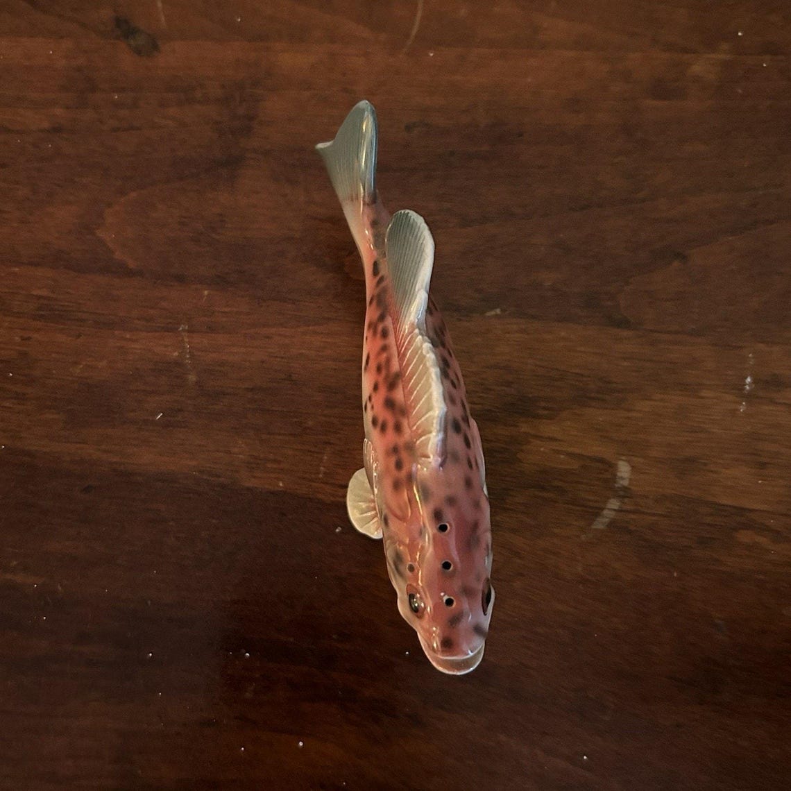 Vintage Black Bass Fish Shaker Figure Lake House - Etsy