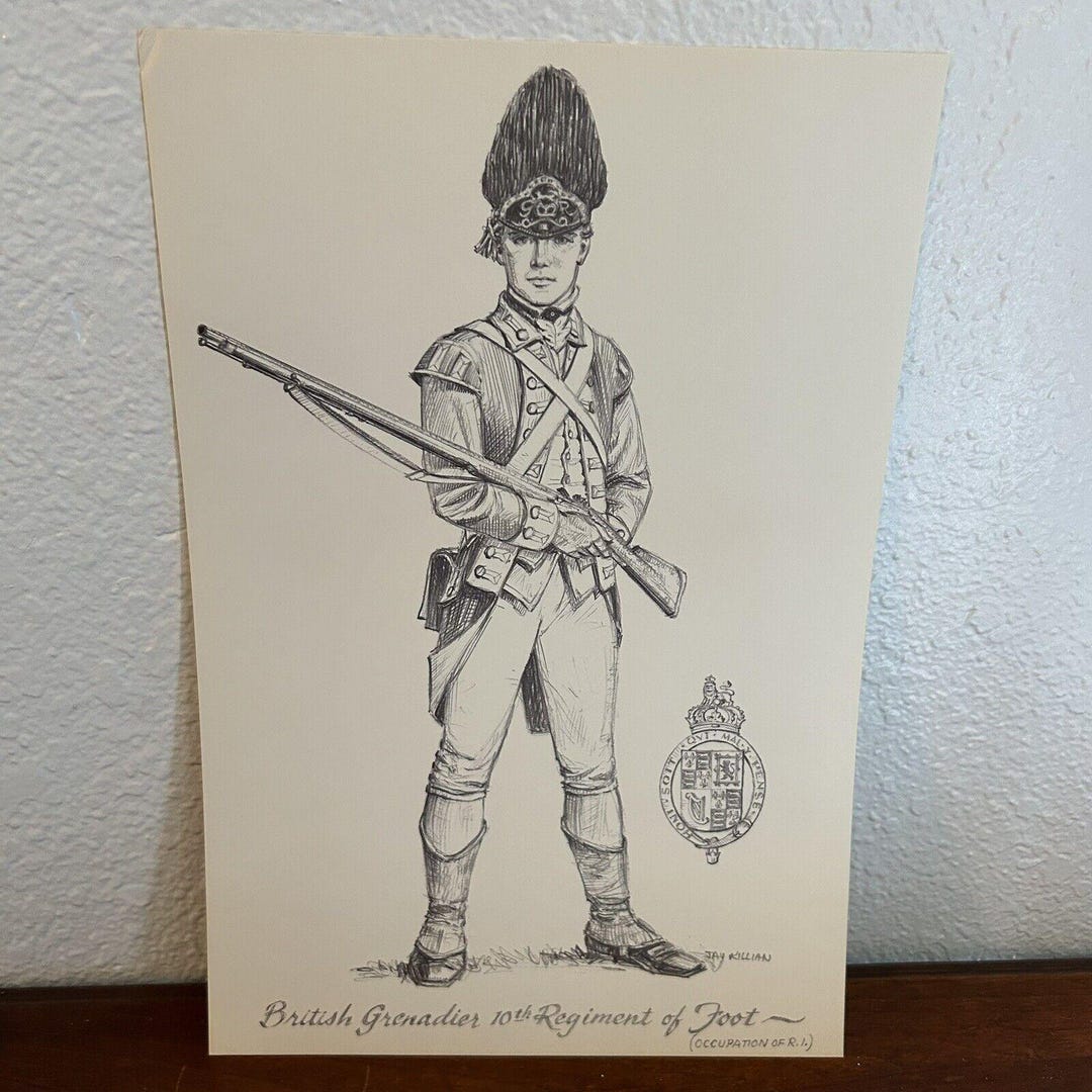 Revolutionary War Solider Art Print British Foot Solider Jay Killian ...